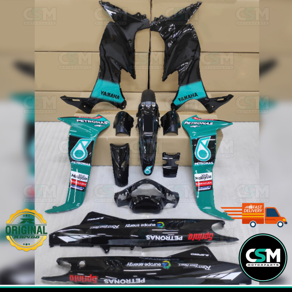 [READY STOCK] Coverset Bodyset Rapido 125Z Y125ZR 125ZR Petronas ...