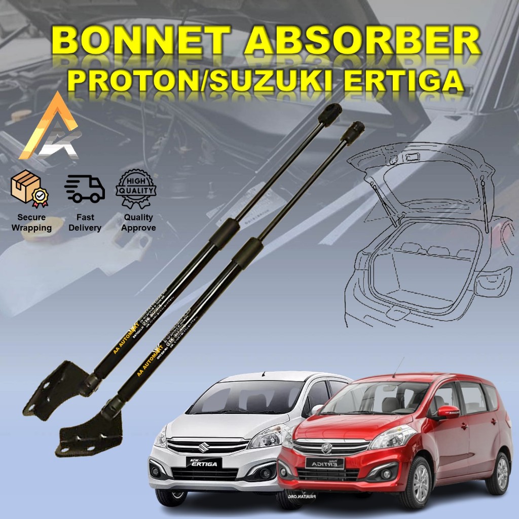WARRANTY Proton Suzuki Ertiga Rear Bonnet Damper Rear Boot Absorber ...