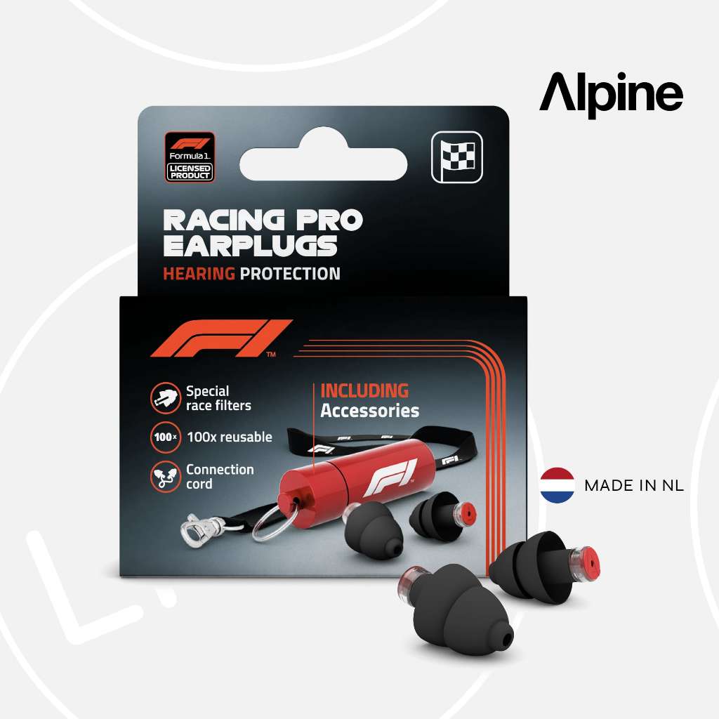 Alpine Formula 1® Racing Pro Earplugs | Anti Noise F1 Ear Plugs Cover ...