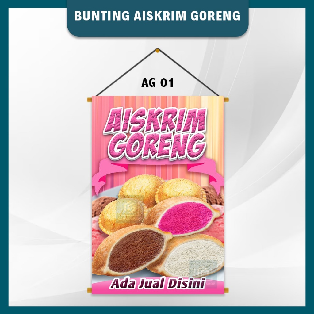BUNTING AISKRIM GORENG VIRAL | SIAP CEPAT & MURAH | Shopee Malaysia