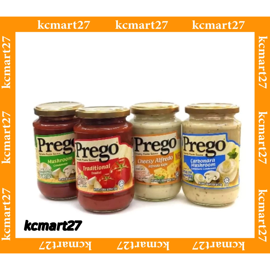 Prego Pasta Sauce Pasta Sos 350g (Traditional / Mushroom / Carbonana ...