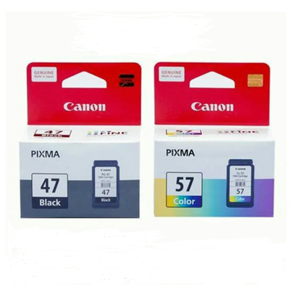 Canon Pixma Cartridge PG 47 (Black) + CL 57 (Colour) 100% Original ...