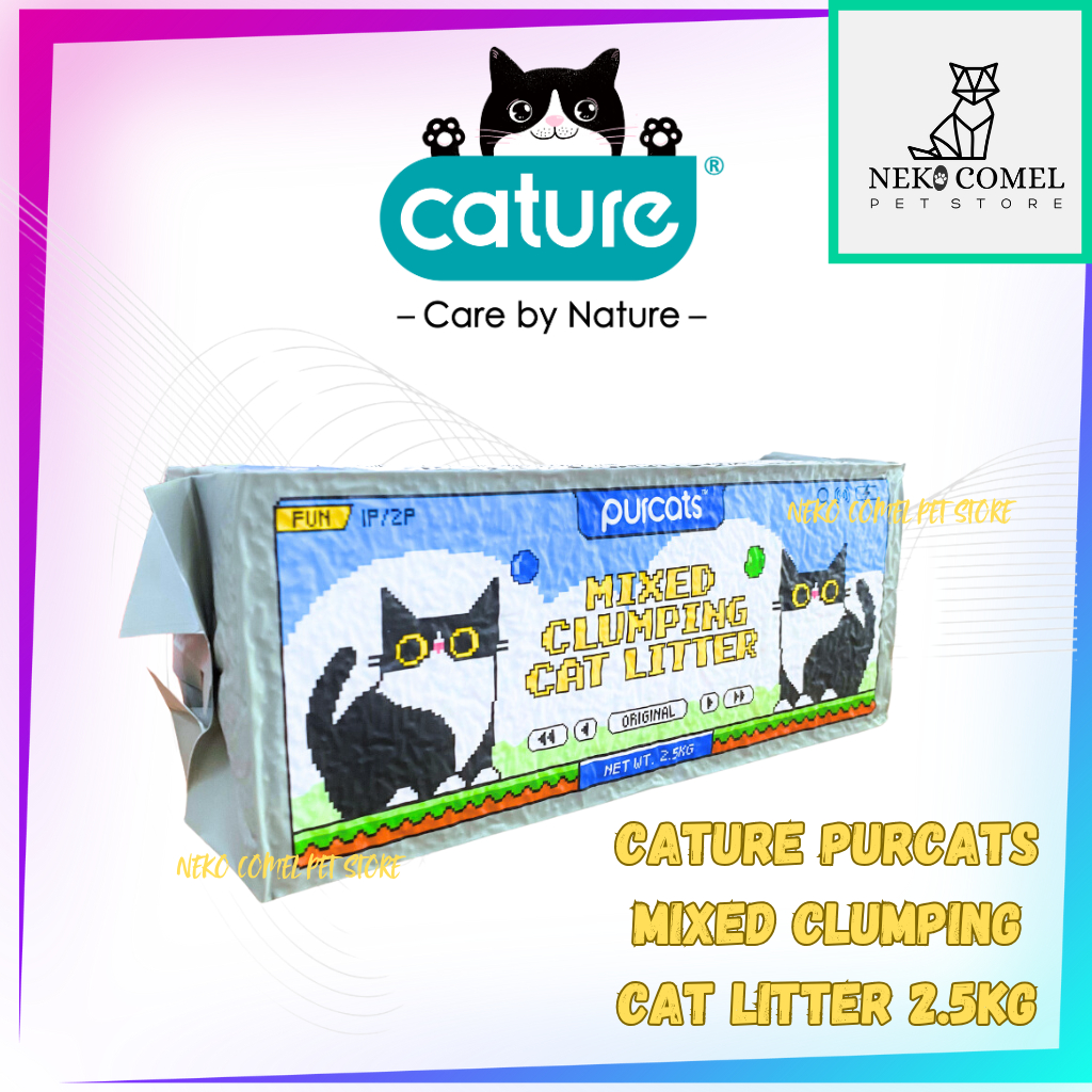 Cature Purcats Fun Mixed Clumping Cat Litter 2.5kg / Premium Clumping ...