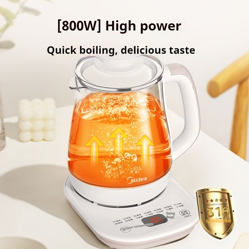 Midea Delicious Health Kettle Multi-Purpose Tea Maker Compact Design ...