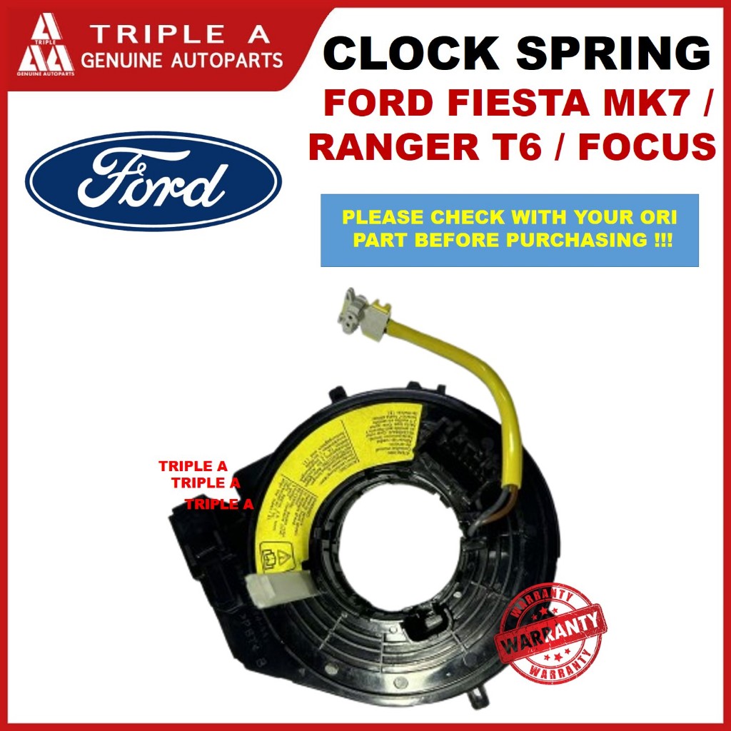 8A6T-14A664-AB Clock Spring Ford Ranger T6, Fiesta Mk7, Focus 1.6 ...