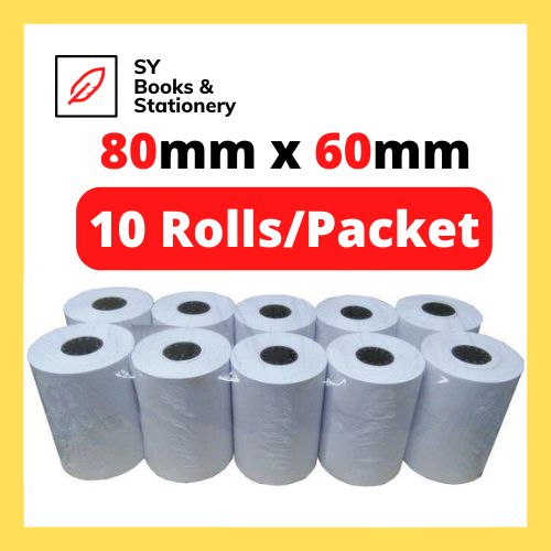 Thermal Receipt Paper Roll 80mm x 60mm (D55) (10 Rolls) / Cash Register ...