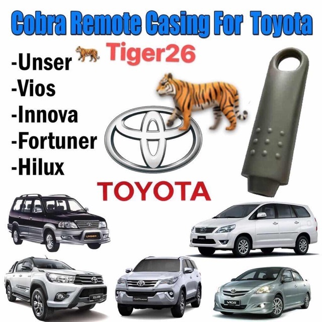 TOYOTA UNSER VIOS INNOVA FORTUNER HILUX COBRA ALARM SYSTEM REMOTE TOUCH ...