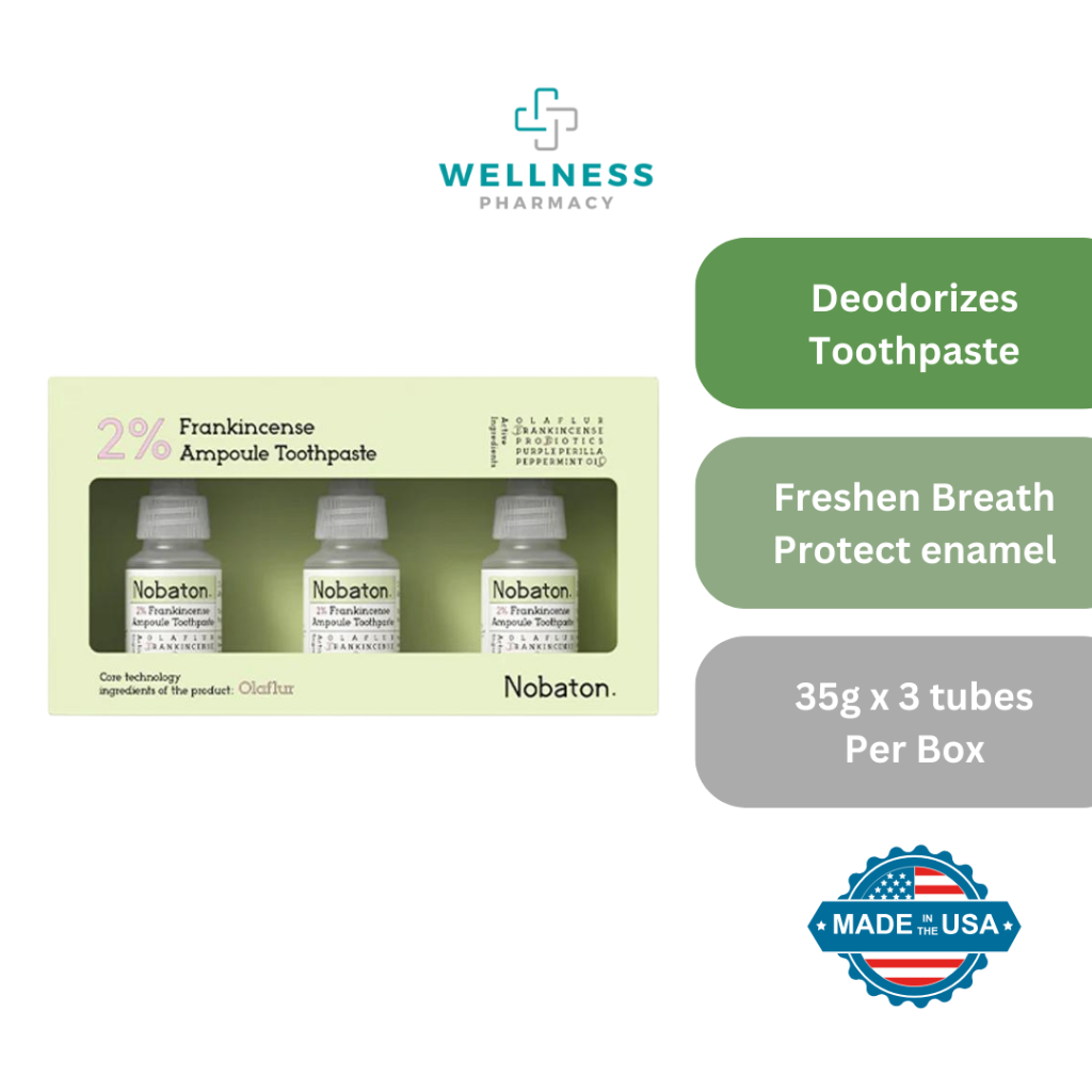 NOBATON 2% Frankincense Fresh Breath Ampoule Toothpaste 诺巴顿2%乳香清新安瓶牙膏 ...