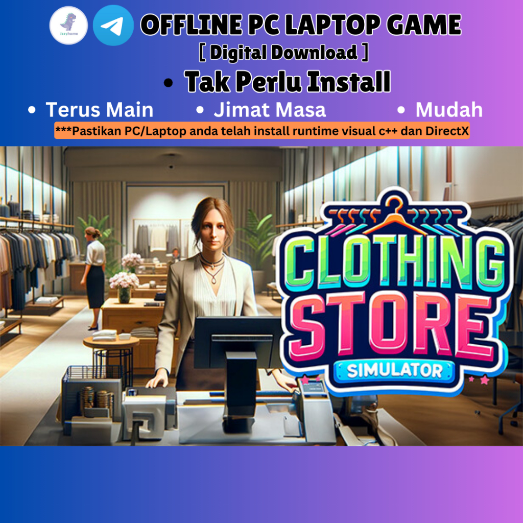 [PC OFFLINE GAME PORTABLE]Clothing Store Simulator[DIGITAL DOWNLOAD ...