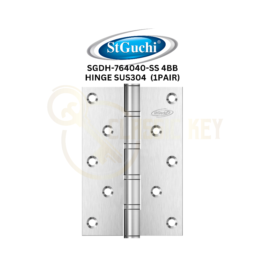 ST GUCHI 4 BALL BEARING STAINLESS STEEL 6 INCH DOOR HINGE SGDH 764040 ...