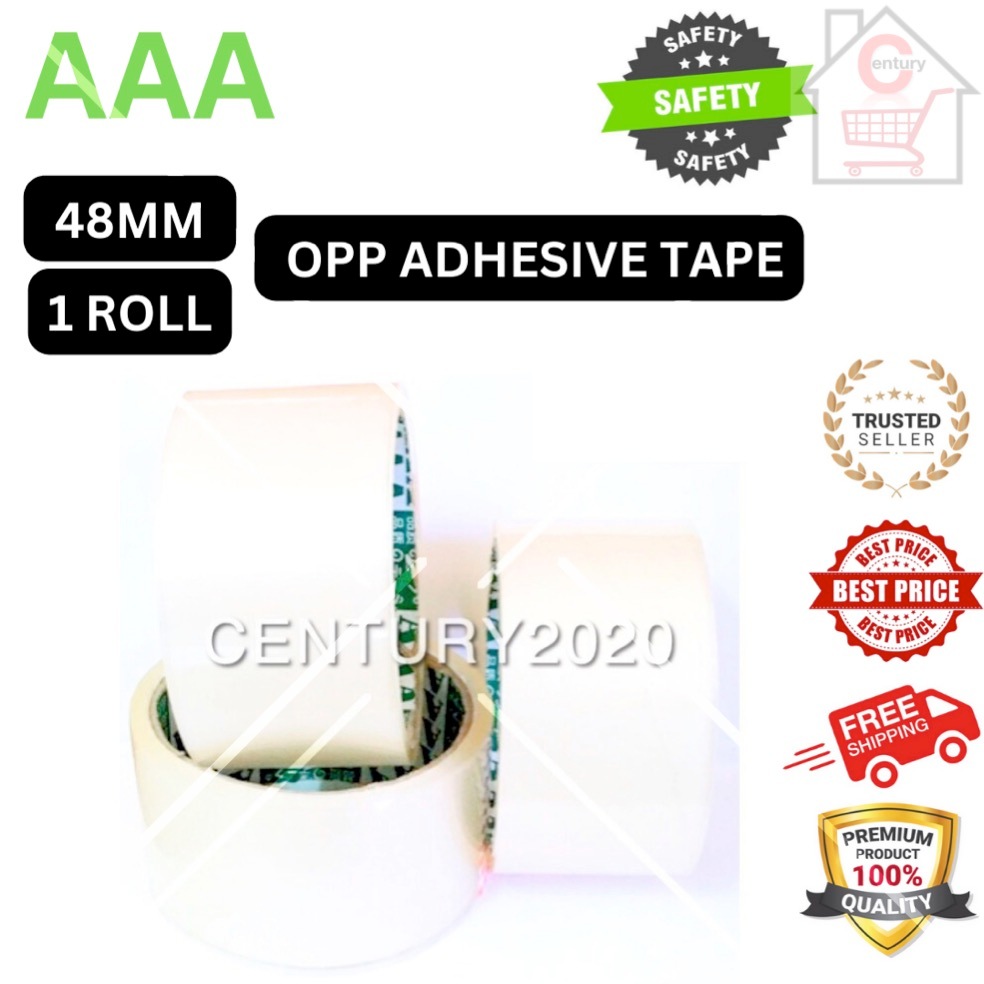 AAA OPP Adhesive Transparent Packaging Extra Sticky Opp Tape 48MM 1 PCS ...