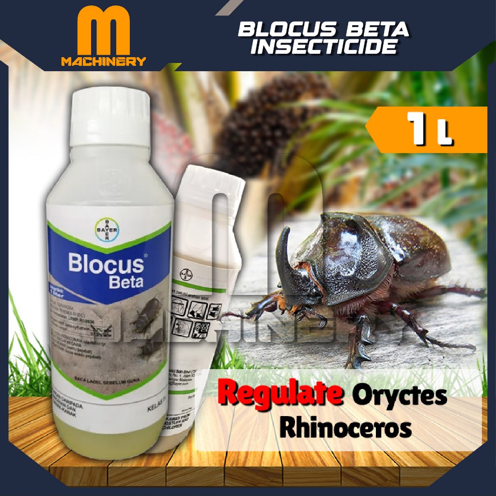M.Machinery Blocus Beta 1L Beta Cyfluthrin 2.7% Insecticide Racun ...
