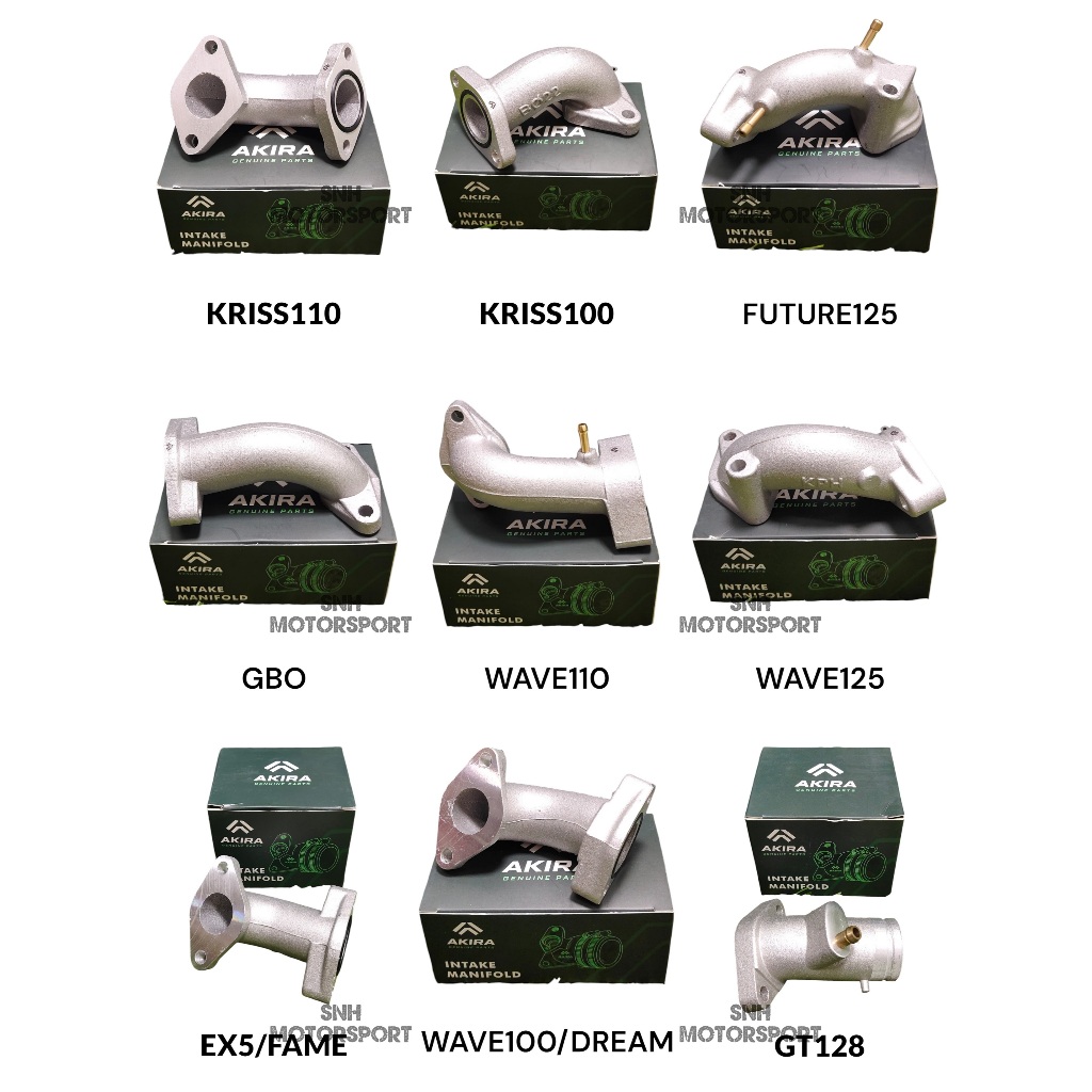 AKIRA INTAKE MANIFOLD FOR KRISS, FUTURE, GBO, WAVE110, WAVE125, EX5 ...