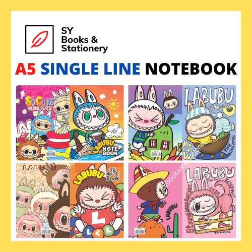 Labubu A5 Cute Cartoon Notebook / Note Book / Buku Nota A5 / Student ...