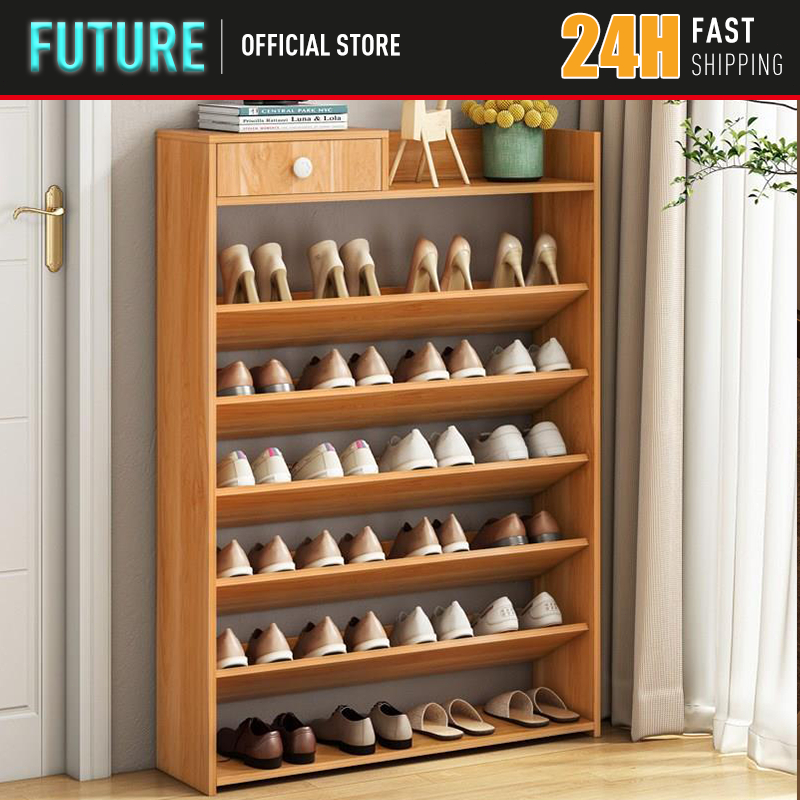 Shoes Rack Cabinet With Drawer Shoe Shelf Shoe Organizer Saving ...