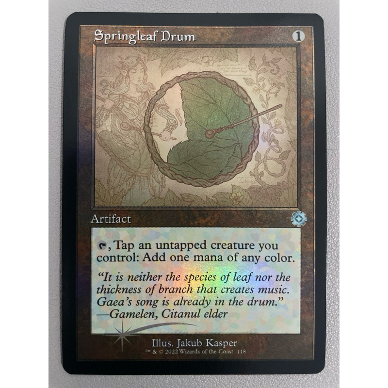 MTG:The Brother’s War (BRO) 118 U - Springleaf Drum (Schematic Art) | Shopee Malaysia