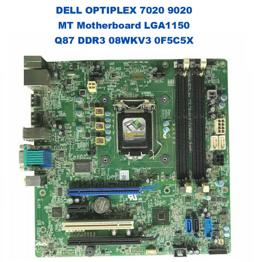 DELL OPTIPLEX 3020 7020 9020 MT Motherboard LGA1150 Q87 DDR3 08WKV3 ...