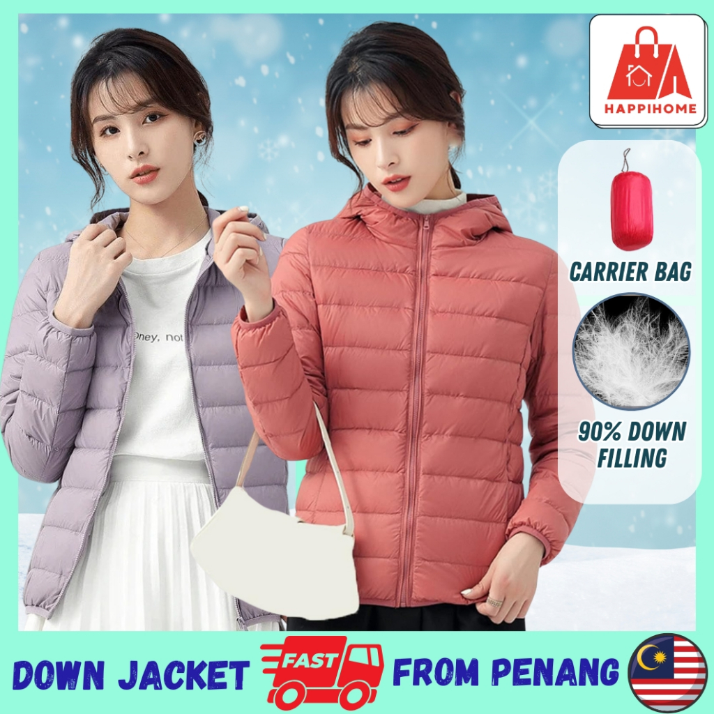 Winter Jacket Woman Plus Size 冬天外套轻羽绒服女 Duck Ultra Light Down Jacket ...