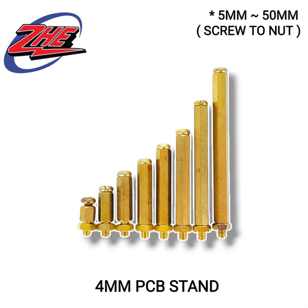 (1PC) M3 MALE TO FEMALE BRASS SCREW THREAD PCB STAND-OFF HEXAGONAL SPACER 5MM 10MM 15MM 20MM ...