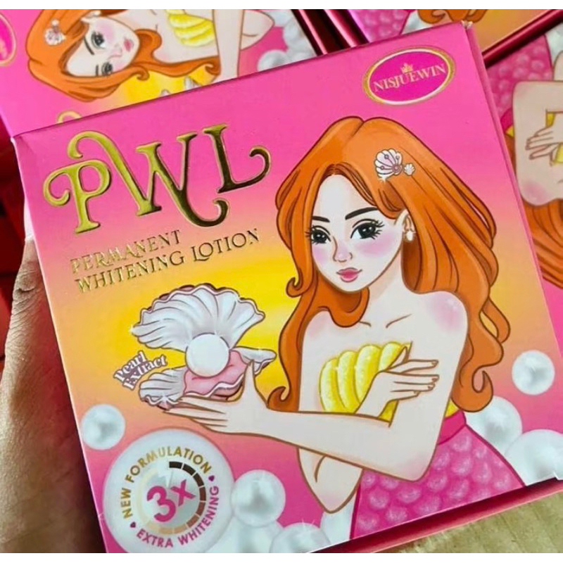 100% ORIGINAL PWL WHITENING LOTION 50gm Nisjuewin Whitening Pearl ...