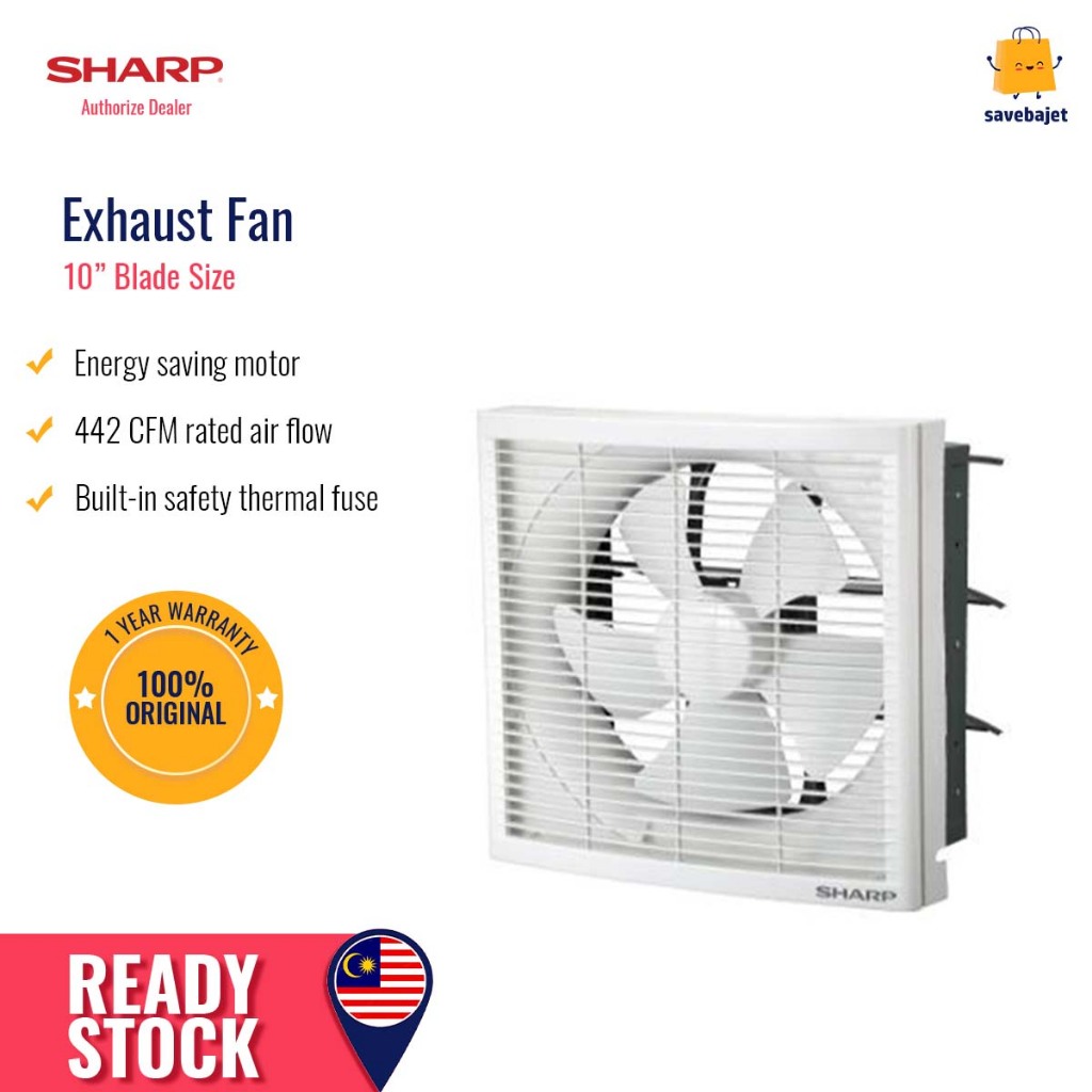 Sharp Pengudaraan Kipas - Exhaust Fan 10" GVE250W | Shopee Malaysia