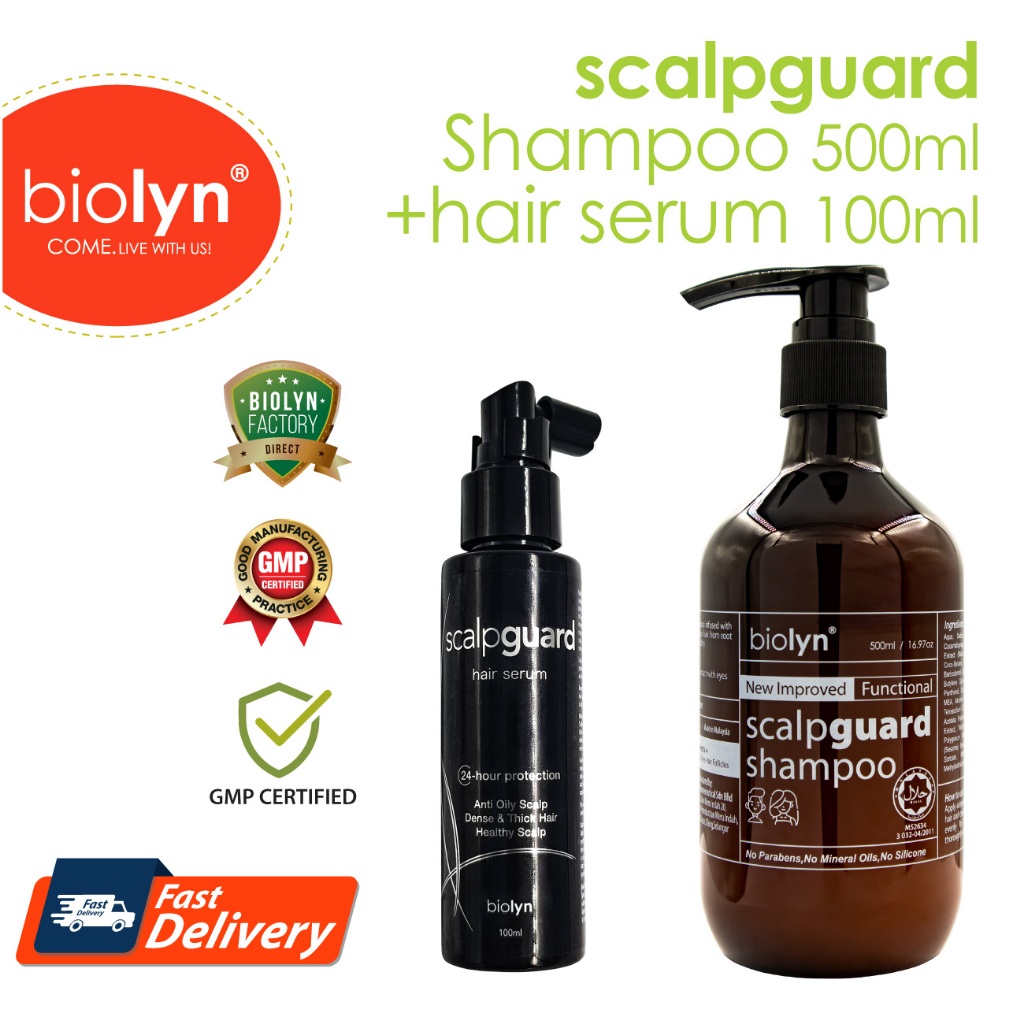 Biolyn scalpguard shampoo 500ml+hair serum 100ml | Shopee Malaysia