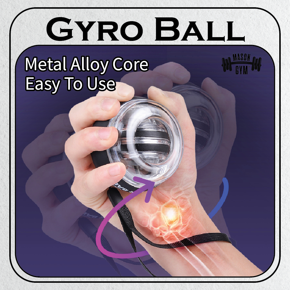 Gyro Ball Wrist Gyroscope Strength Ball Gym Training Tools Arm Muscle ...