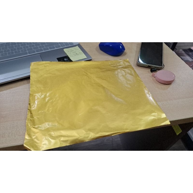 Chocolate wrapper gold 50pcs 30cm x 25cm | Shopee Malaysia