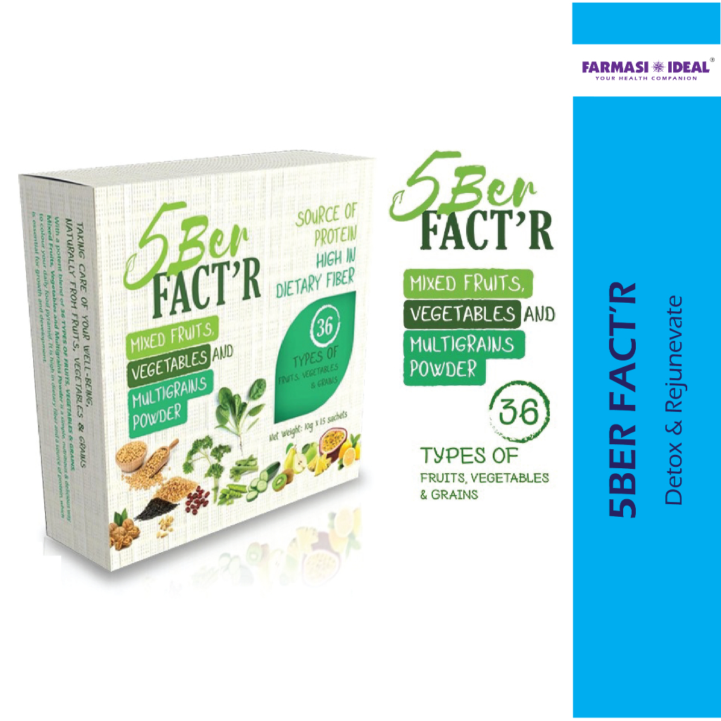 5BER FACT'R - 36 TYPES OF FRUITS, VEGETABLES & GRAINS FIBER for detox ...