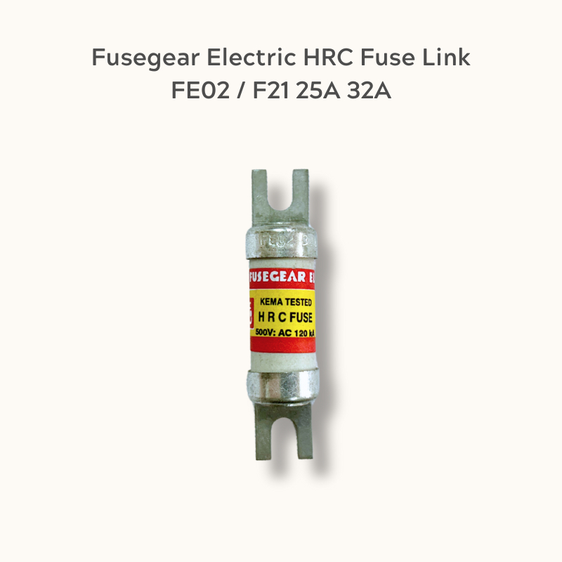 Fusegear Electric HRC Fuse Link FE02 / F21 25A 32A | Shopee Malaysia