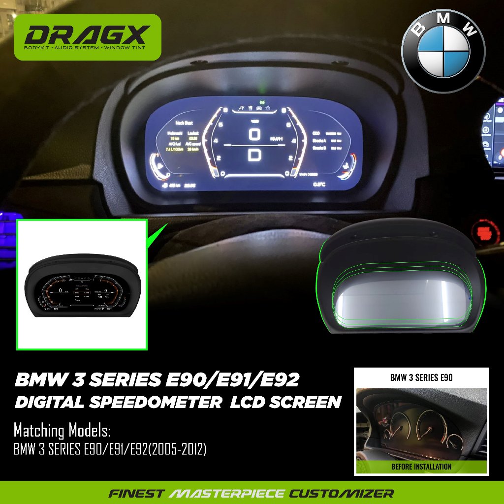 🔥READY STOCK🔥BMW E90/E91/E92 DIGITAL CLUSTER METER | Shopee Malaysia