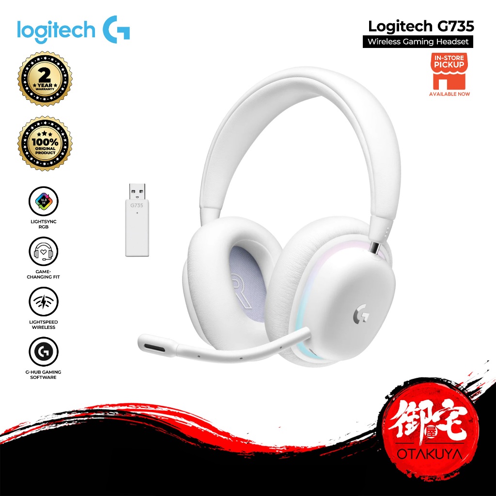 【8.8 SALE】Logitech G735 Wireless Gaming Headset Aurora Series | Shopee ...