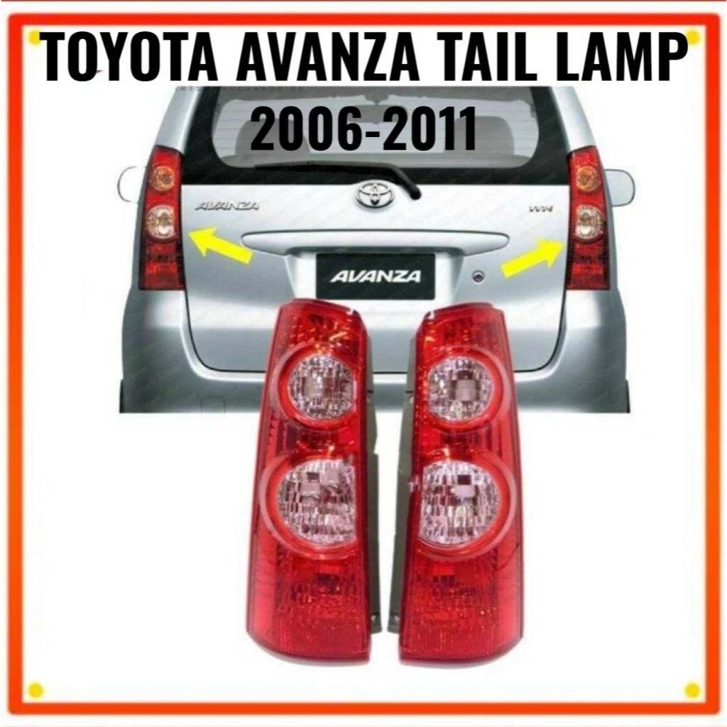 Toyota Avanza 2006 2008 2010 2011 Year Rear Tail Light Lamp Lampu ...