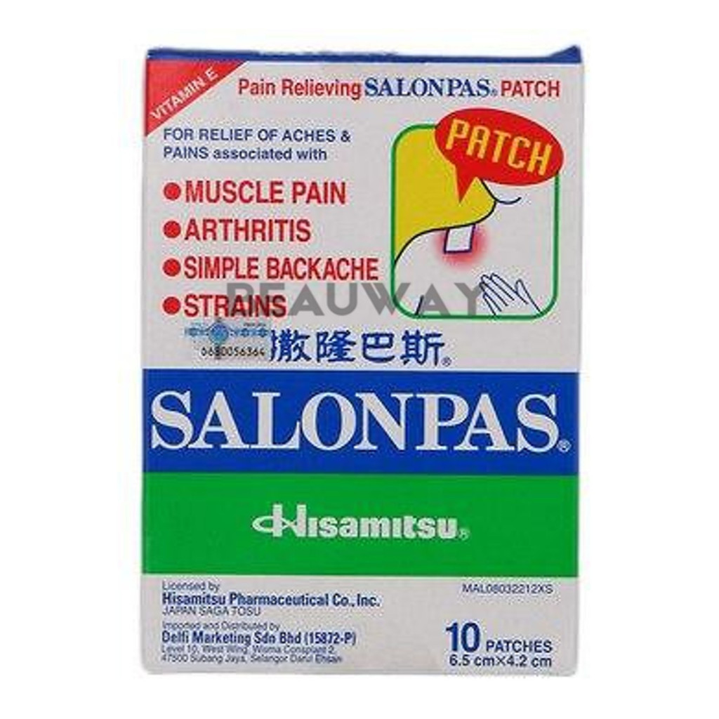 HISAMITSU SALONPAS 10 PATCHES 6.5CM X 4.2CM | Shopee Malaysia