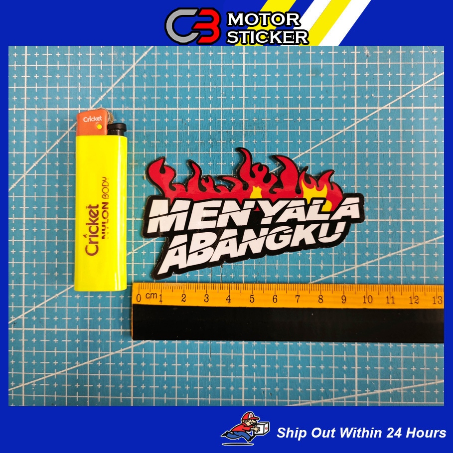 MENYALA ABANGKU STIKER MOTOR / M454 | Shopee Malaysia