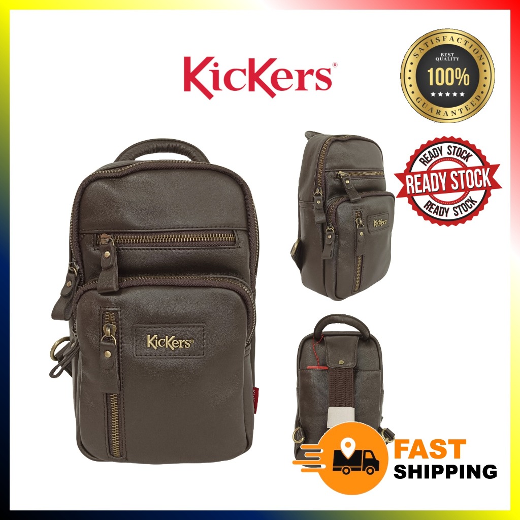 KICKERS ORIGINAL LEATHER BEG MEN SLING BAG KULIT BAG LELAKI SLING BAG ...