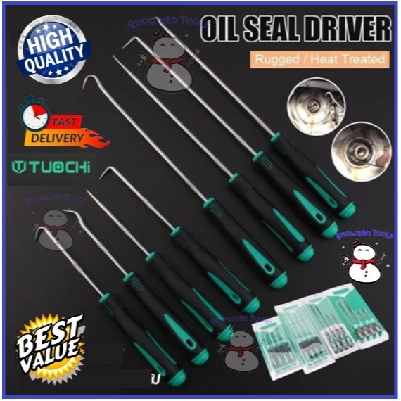 TUOCHI 4PCS 6" Car Oil Seal Screwdrivers O-ring Gasket Washer Puller ...