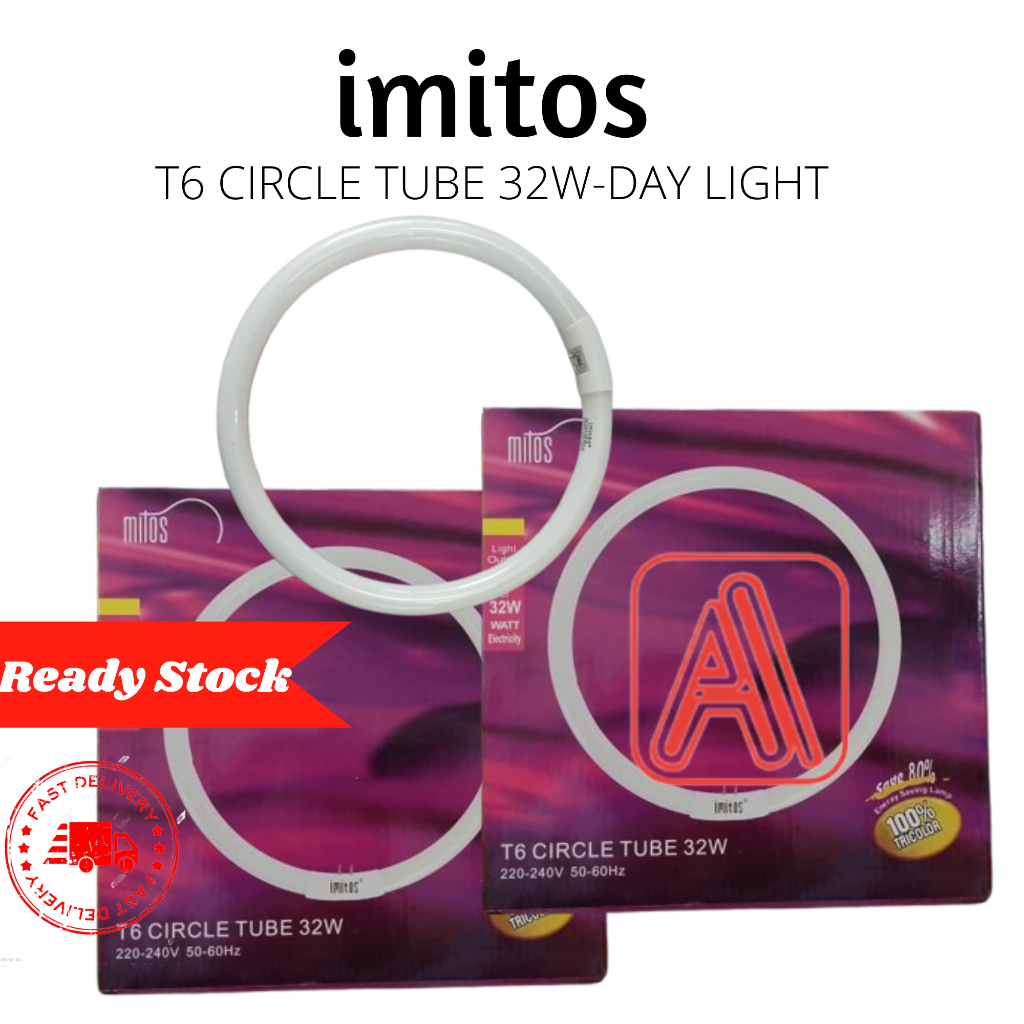 IMITOS T6 32 CIRCLE TUBE / RING LAMP 40W-220V- READY STOCK | Shopee ...