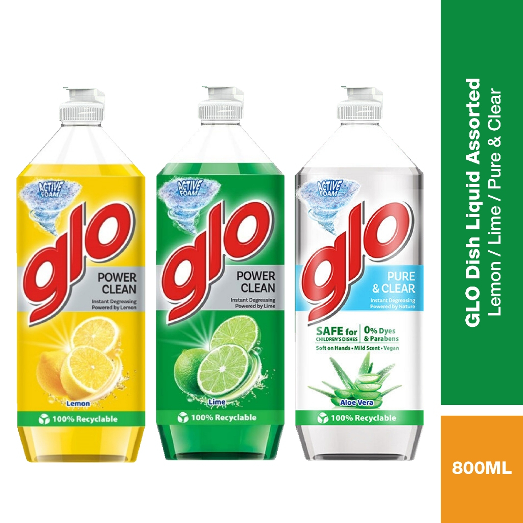 GLO DISHWASHING 800ML (LIME & LEMON & ALOE VERA) | Shopee Malaysia