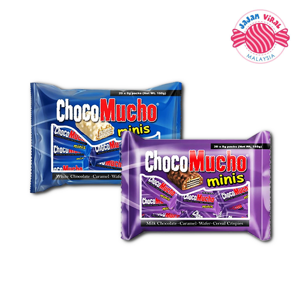 CHOCO MUCHO MINIS CARAMEL WAFER [160G] 20PCS | Shopee Malaysia