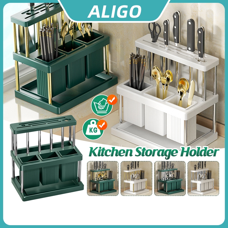 Harbour Life Kitchen Rack Drainer Holder Rak Pisau Rak Dapur Holder Rak ...