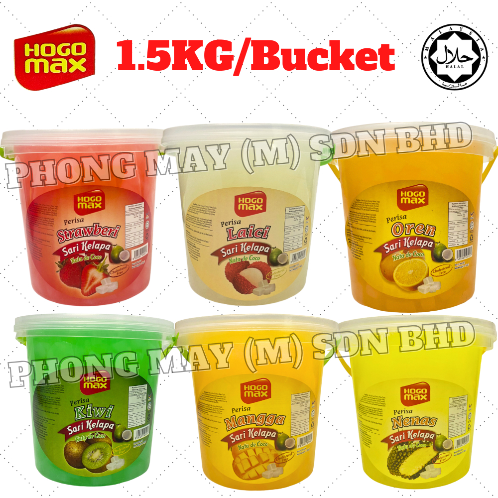 HOGOMAX NATA DE COCO [1.5KG] STRAWBERRY/ LYCHEE/ MANGO/ KIWI/ ORANGE ...