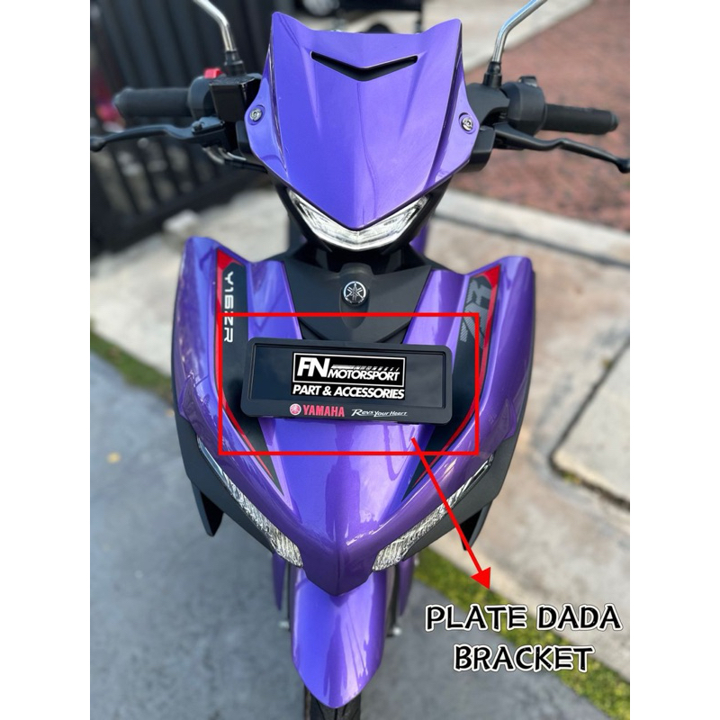 Yamaha Y16ZR V1 V2 ABS No Plate Holder Bracket Number Plate Y16 No ...