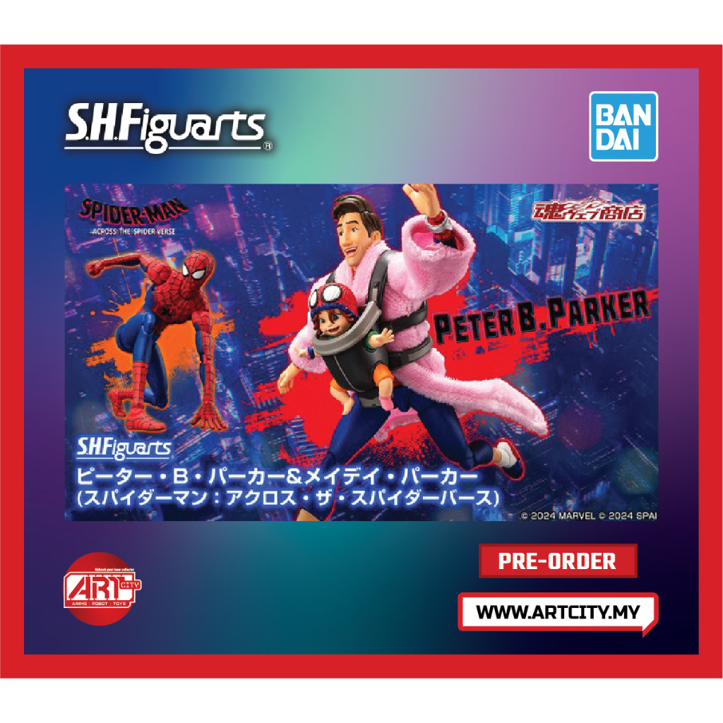 (READY STOCK) Bandai S.H.Figuarts - SHF Peter B Parker & Mayday Parker - Spider-Man Across the ...
