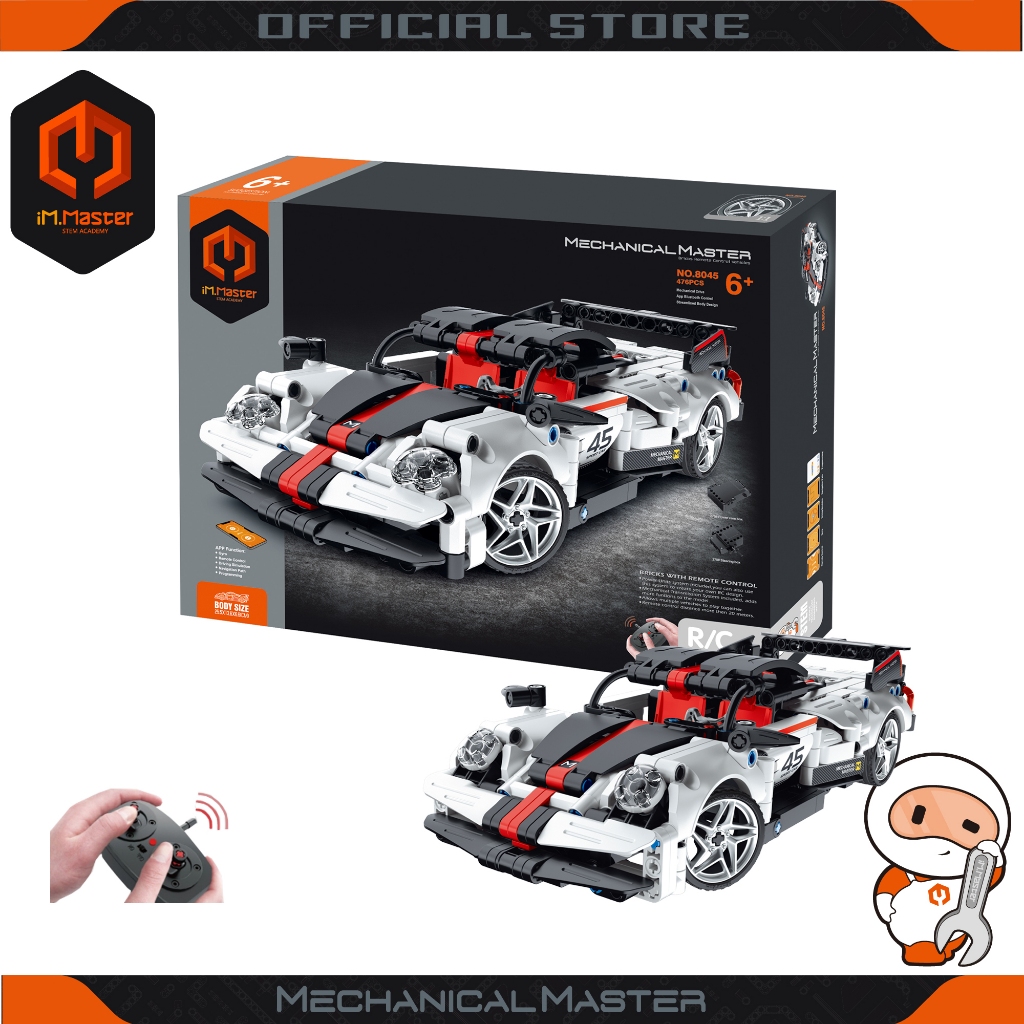 iM.Master Mechanical Master Block Super Car - White R/C+APP Control DIY ...