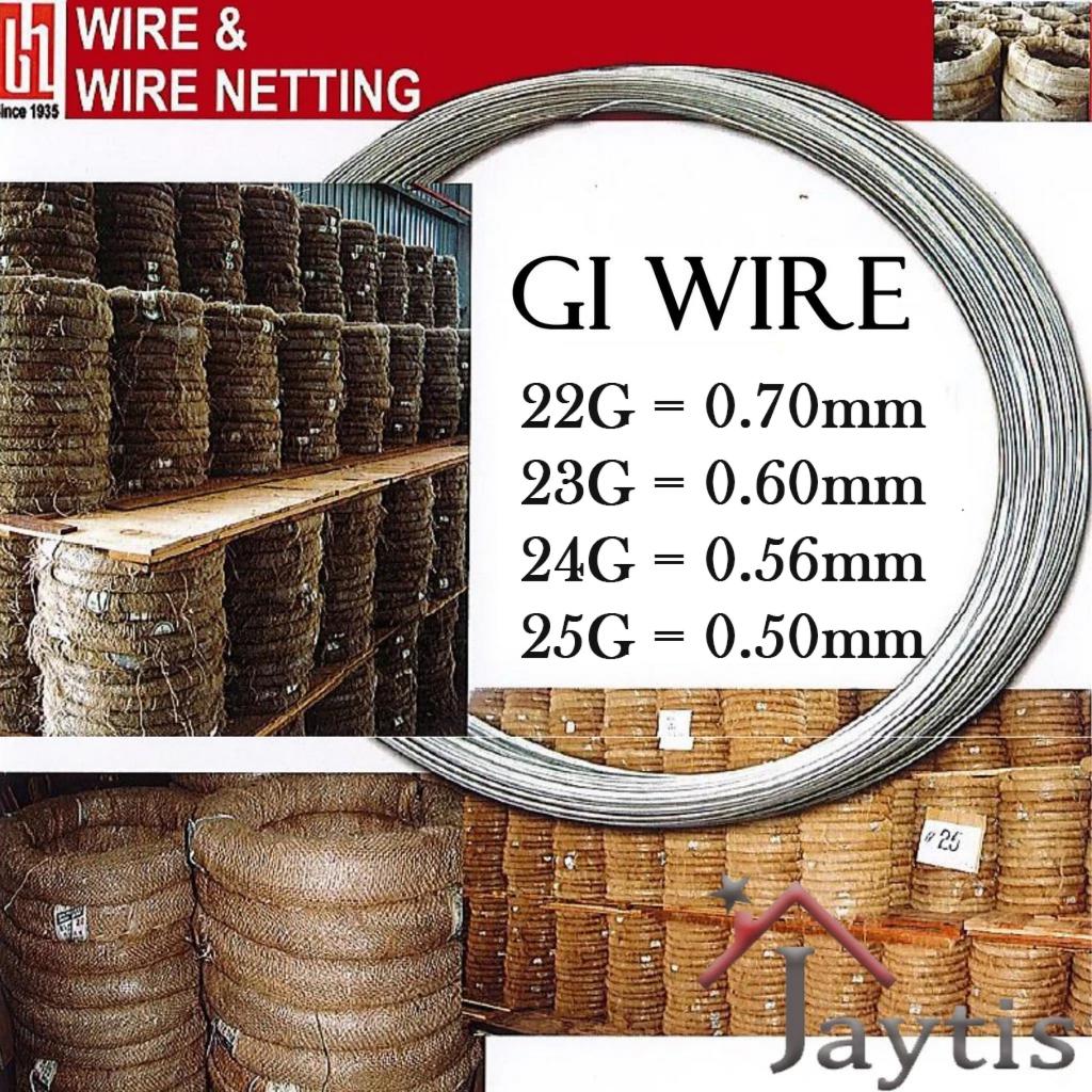 #22G 23G 24G 25G (SWG) Galvanized GI Wire -----> Dawai Besi 0.7 0.6 0 ...