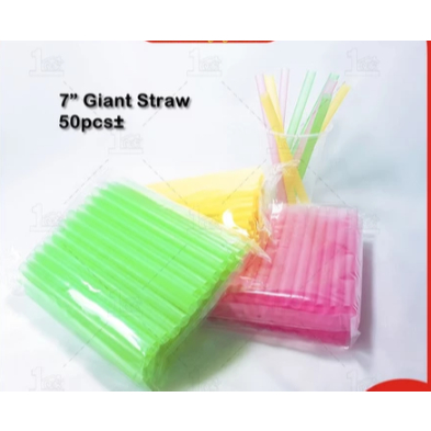 {Straw Gemuk&QUALITY Hygiene Straw Giant 7" | Milk Tea Straw ...