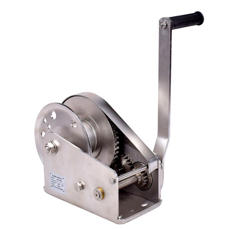 304 stainless steel anti rust and anti-corrosion manual winch, two-way self-locking hand winch ...