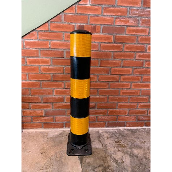 TPU Flexible Bollard With 6 Pcs White Glass Bead and 3M HIP Yellow ...
