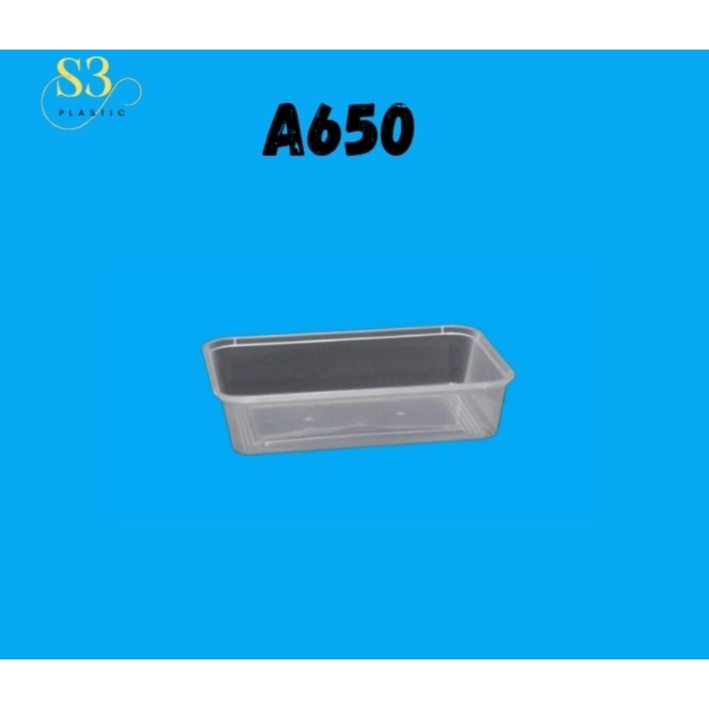 Abbaware A650 50PCS Disposable Microwave Rectangular Food Container ...